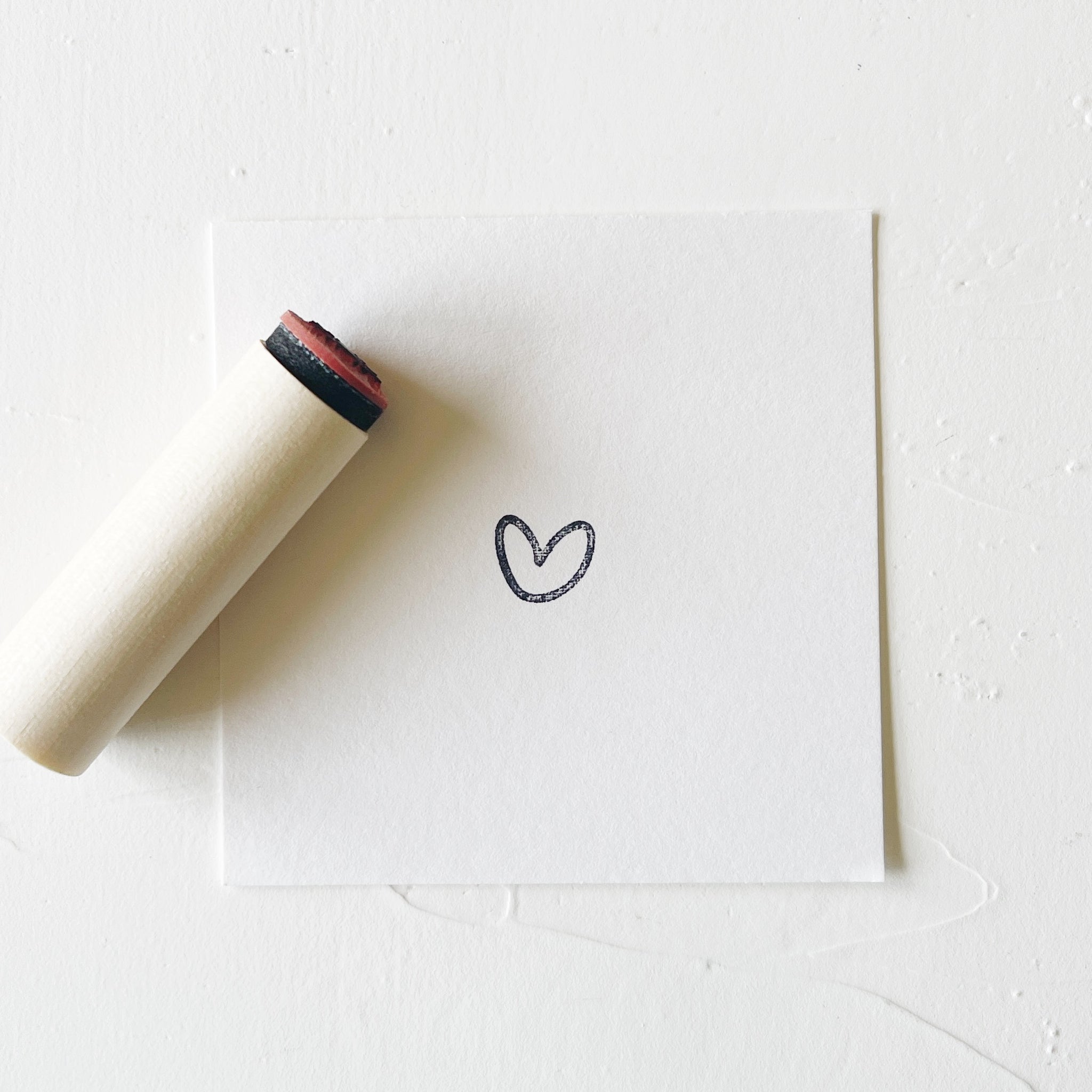 Mini Rubber Stamp - Heart – Print Smitten Paper Co